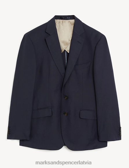 apģērbs Marks & Spencer regulāra pieguļoša itāļu zīda un lina jaka ...